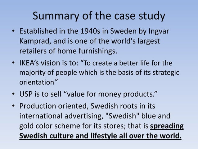 Ikea Case study | PPTX