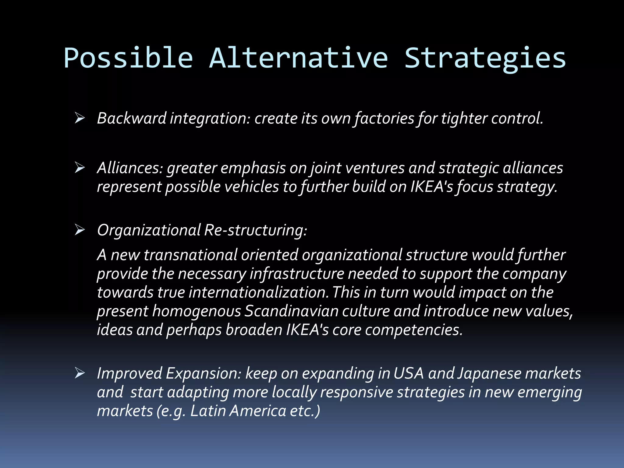 Ikea Strategy... | PPTX