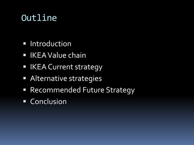 Ikea Strategy... | PPT