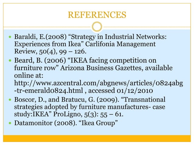 Ikea (Final Ppt) | PPTX