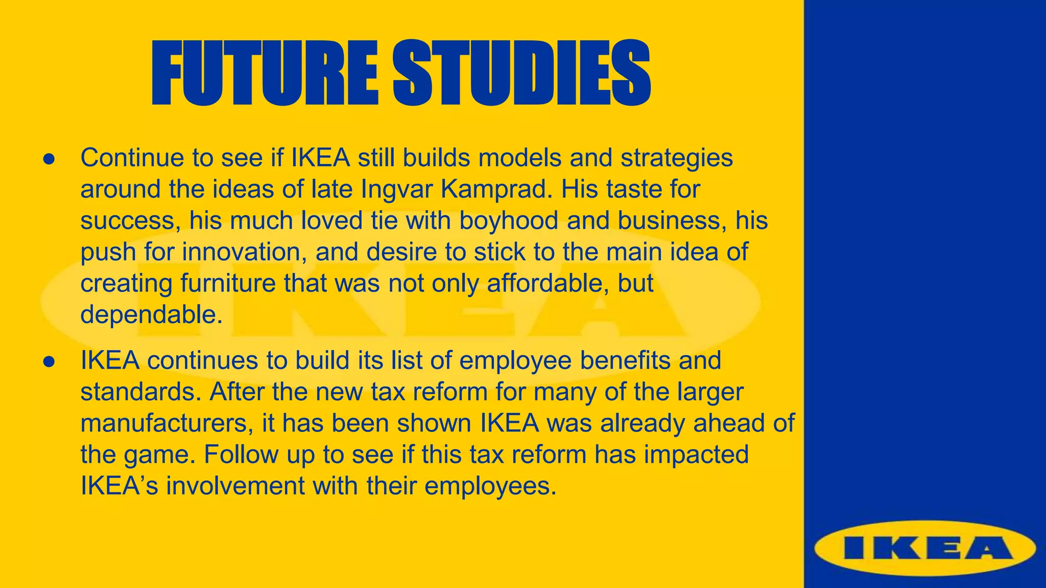 Ikea: In the Industry | PPTX