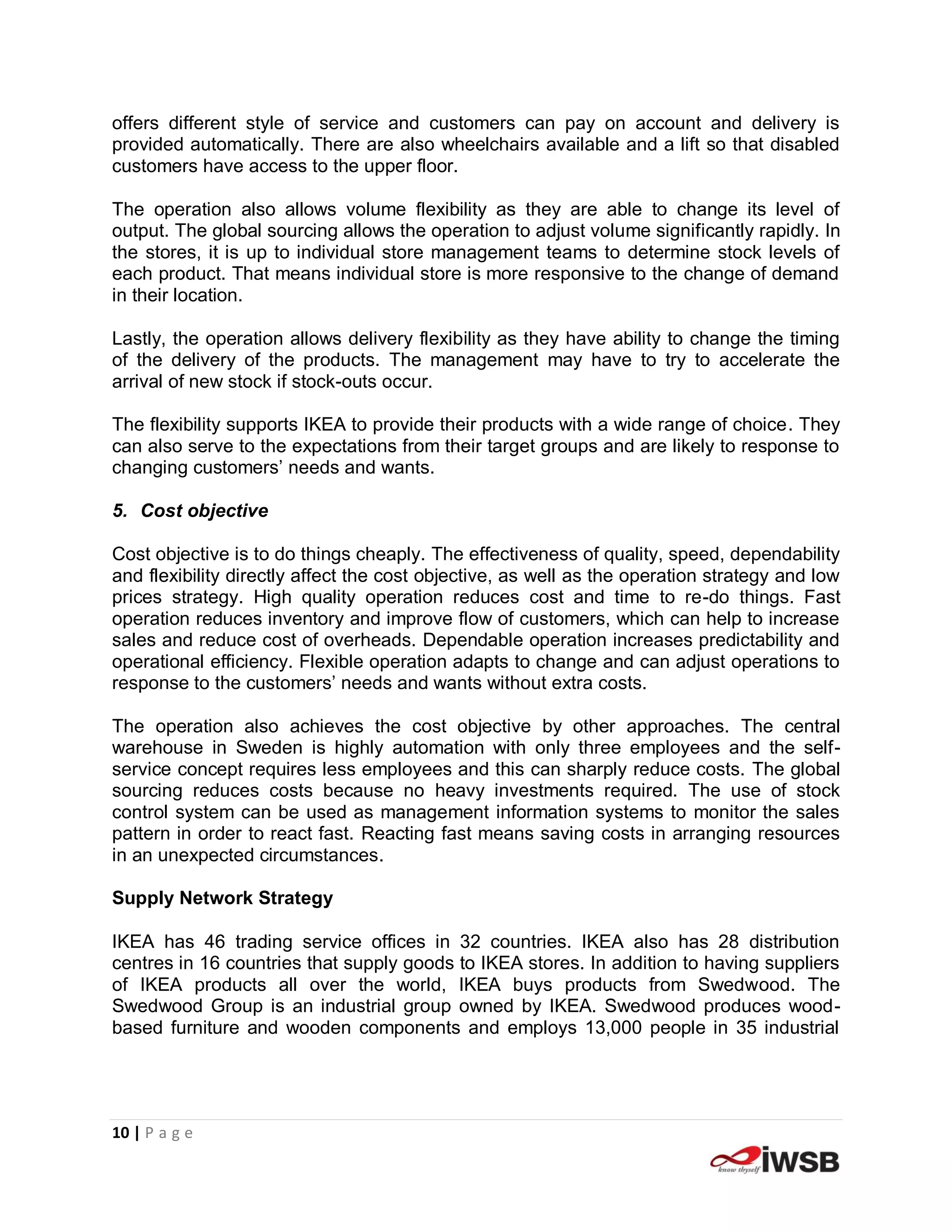 Ikea operational startegies | PDF