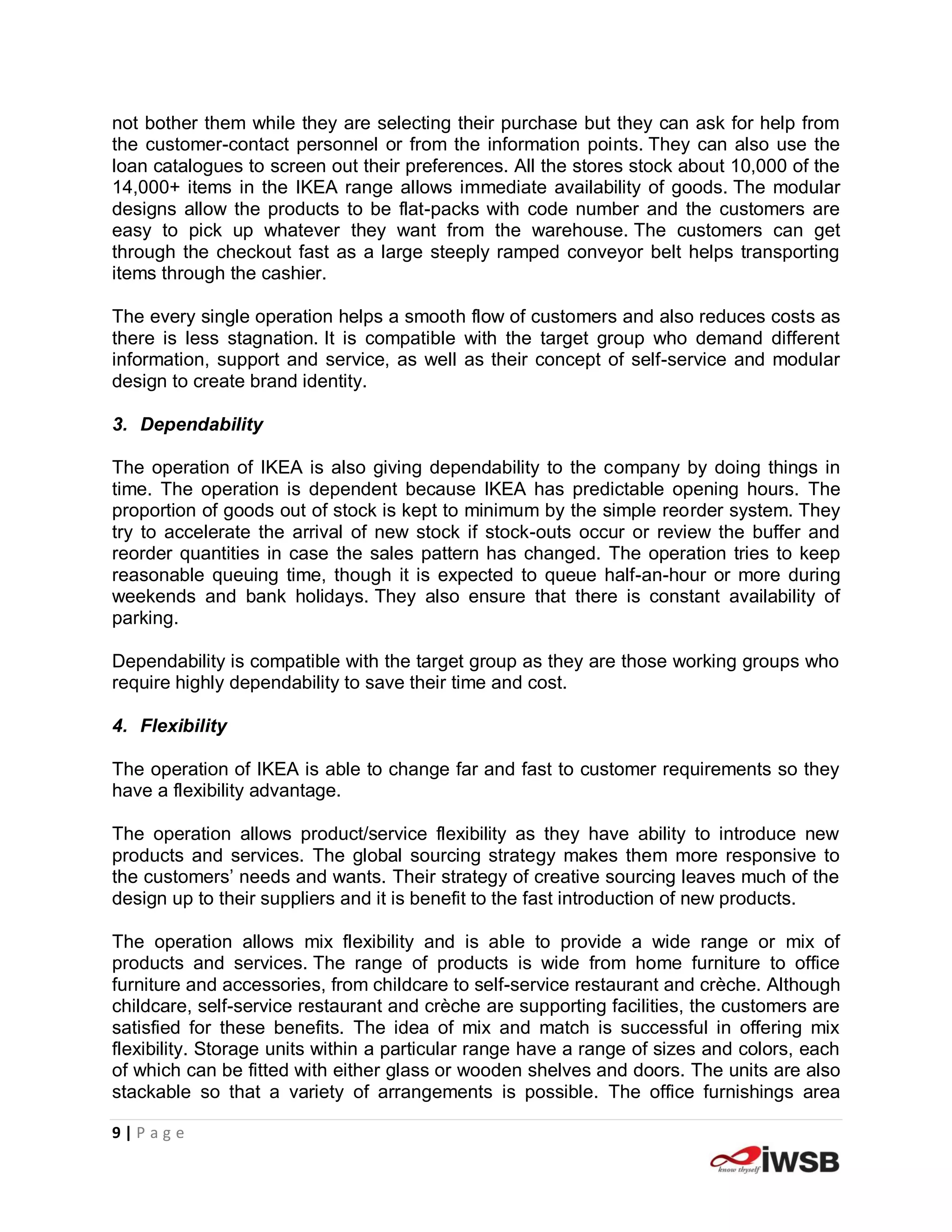 Ikea operational startegies | PDF