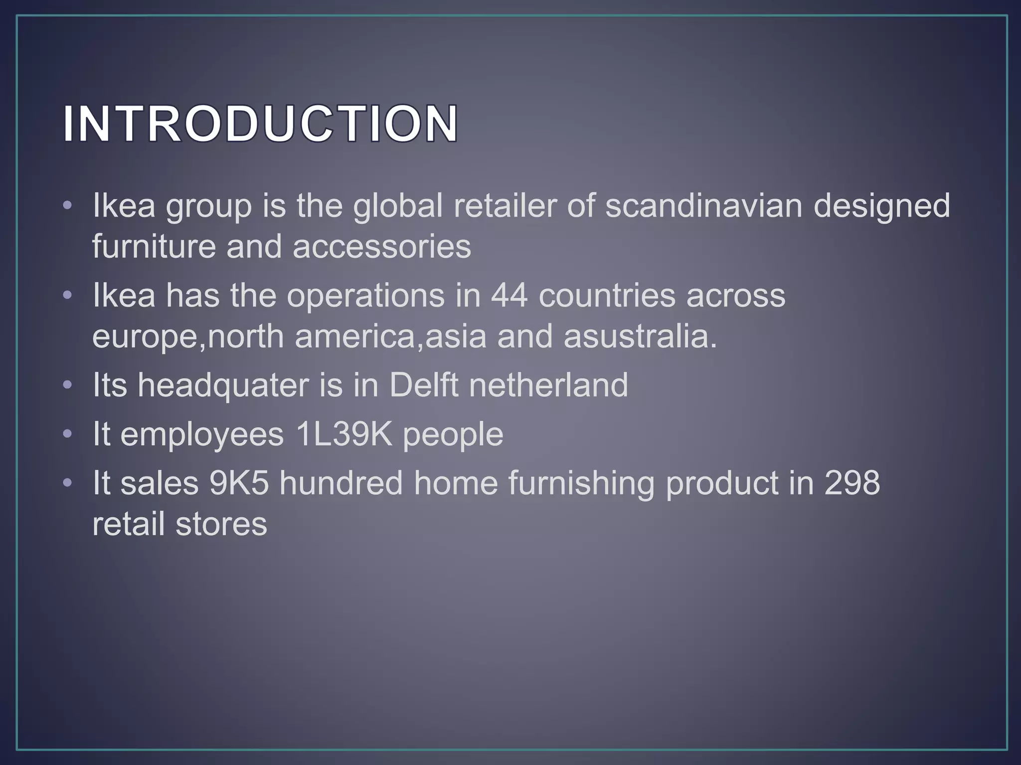 Ikea operations | PPTX