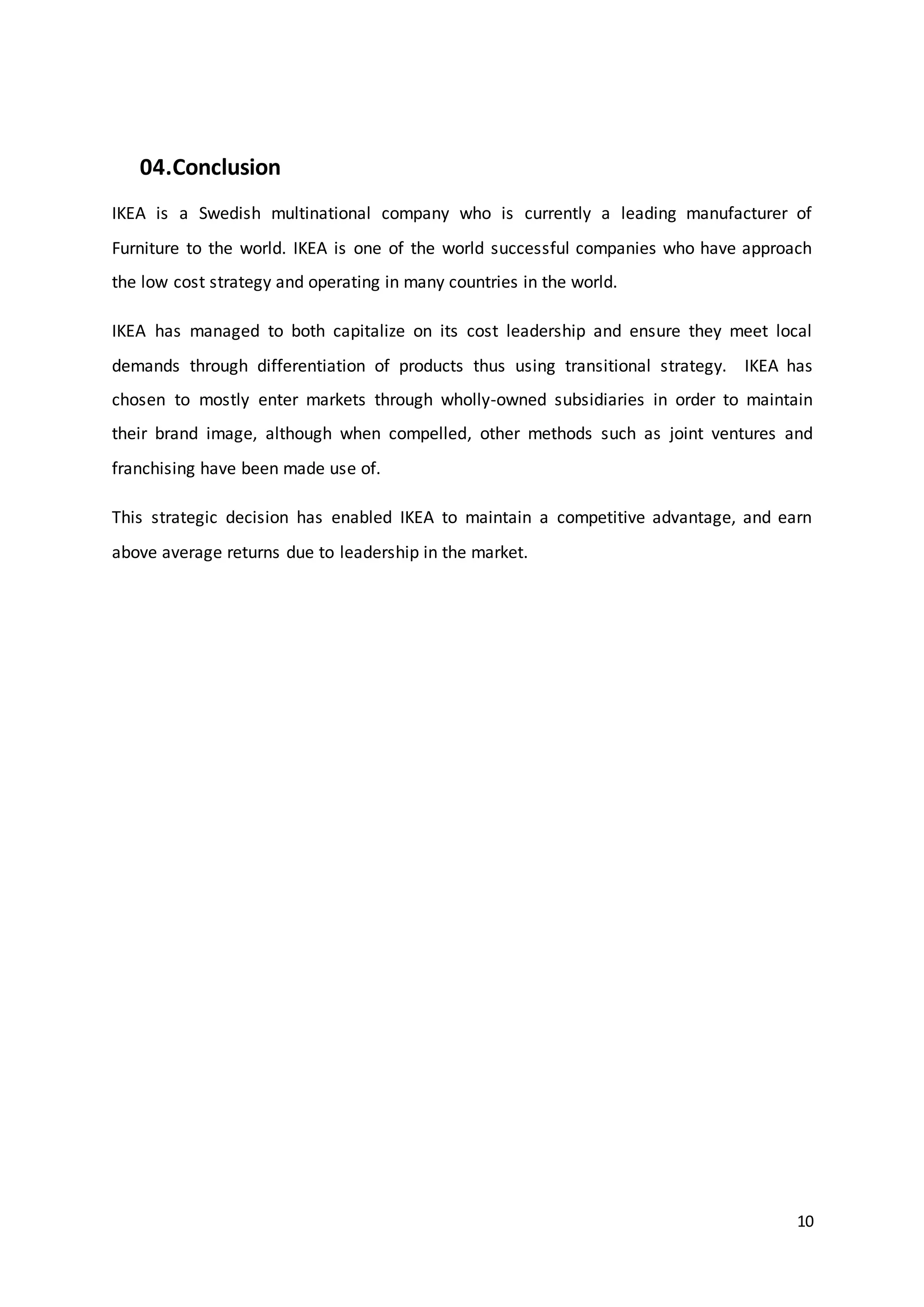 Ikea report | DOCX