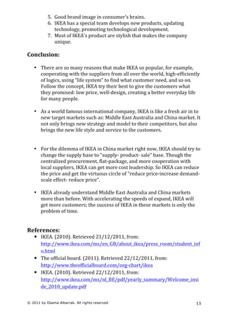 IKEA Strategic case study & analysis | PDF