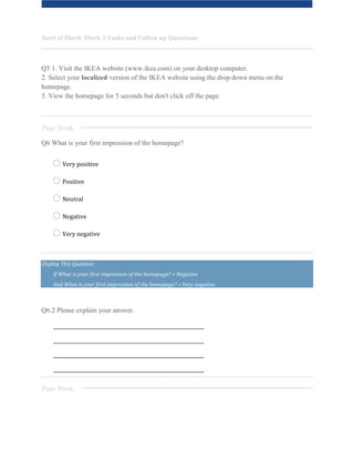 IKEA website survey | PDF