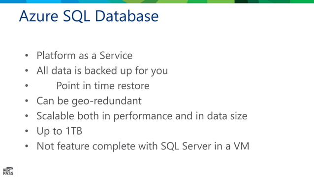 Survey of the Microsoft Azure Data Landscape | PPT