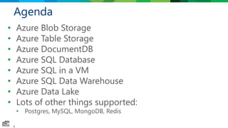 Survey of the Microsoft Azure Data Landscape | PPTX