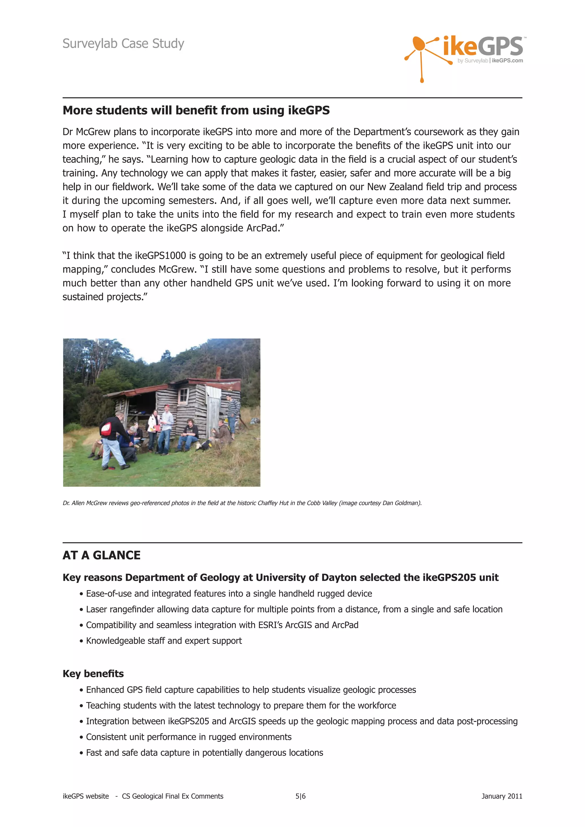 IkeGPS Geological Case Study | PDF