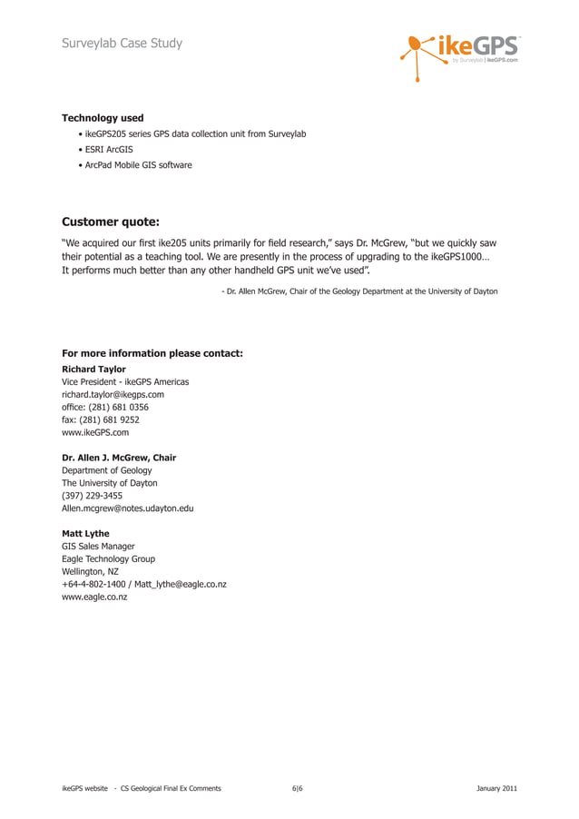 IkeGPS Geological Case Study | PDF