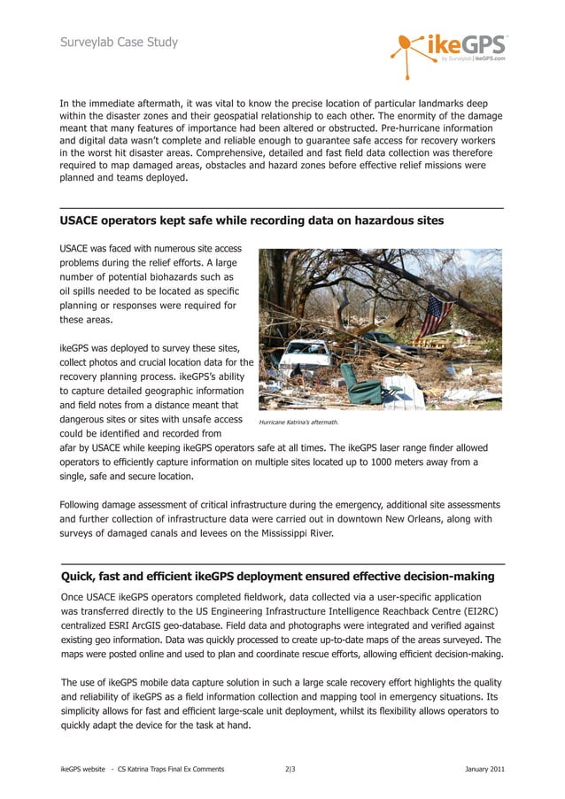 IkeGPS Katrina Case Study | PDF
