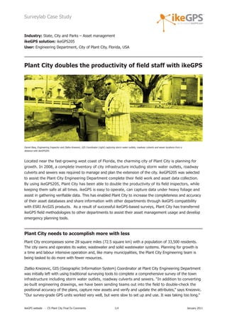 IkeGPS Plant City Case Study | PDF