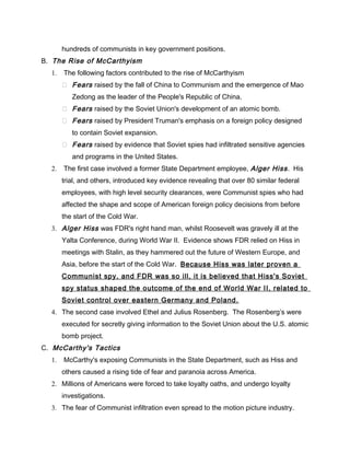 Ike, Sputnik and the Civil Rights; the 1950's | PDF