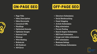 SEARCH ENGINE OPTIMIZATION | PPT