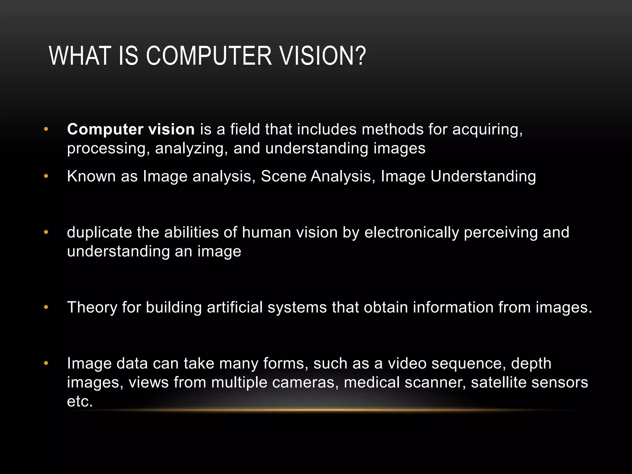Computer Vision | PPTX