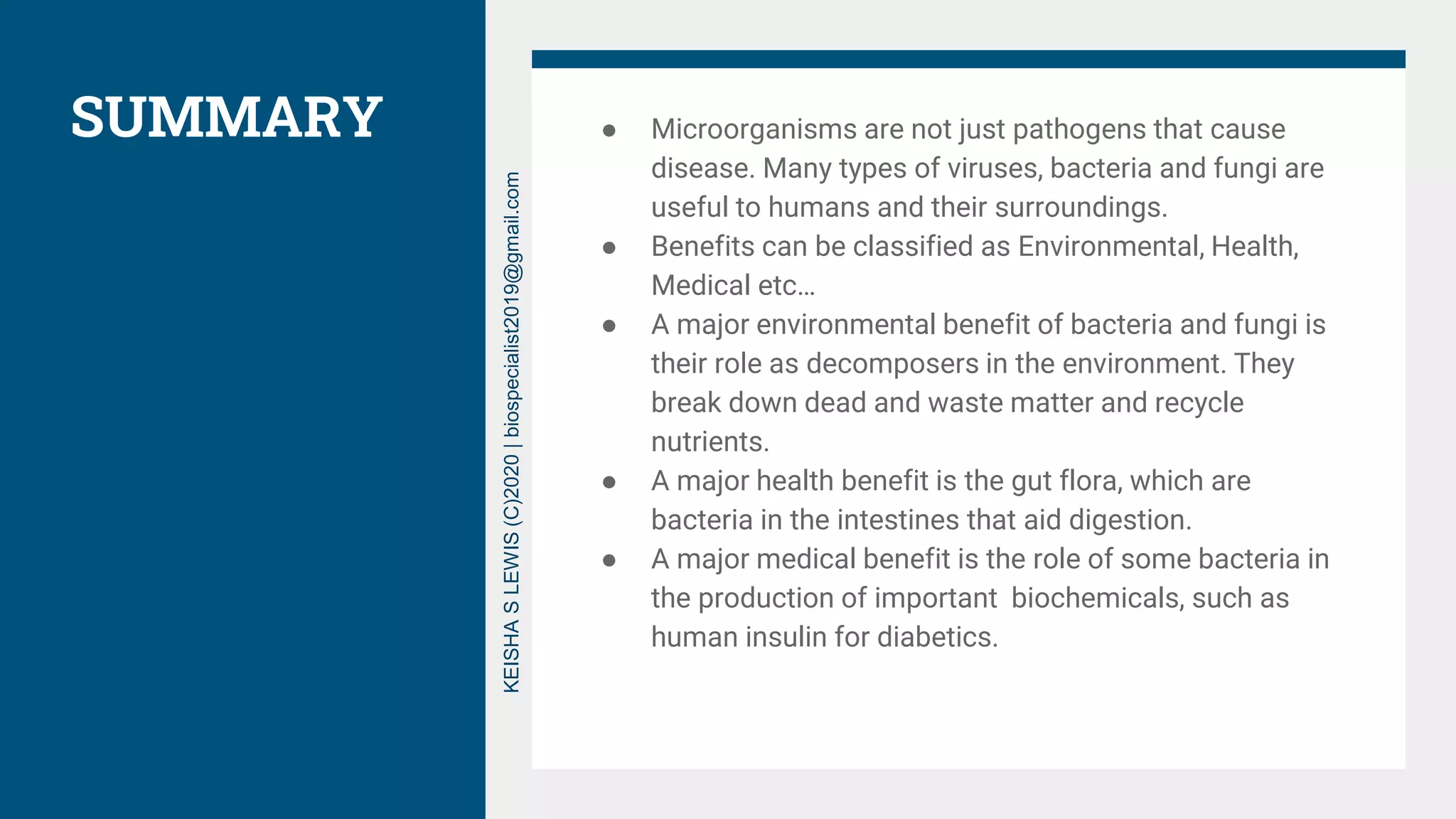CSEC Science - Benefits of Microbes | PPTX