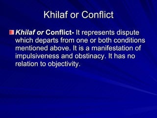 Ikhtelaaf and Khilaaf | PPT