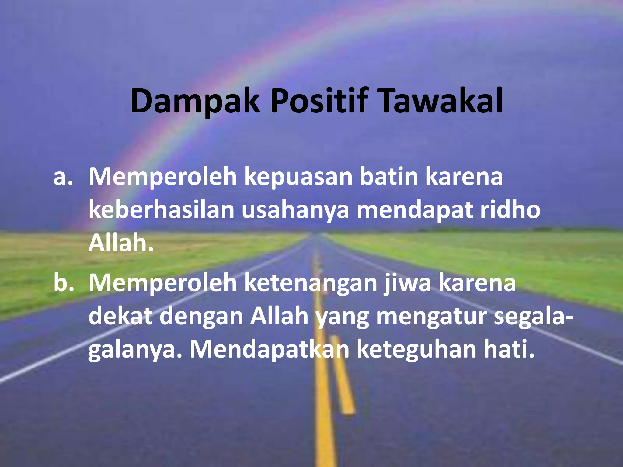 Ikhtiar dan tawakal agama | PPTX