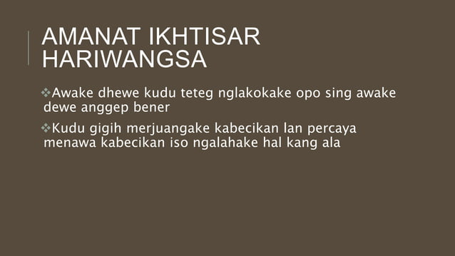 Ikhtisar Hariwangsa (Kakawin pada masa jayabaya Kerajaan Kediri) | PPT