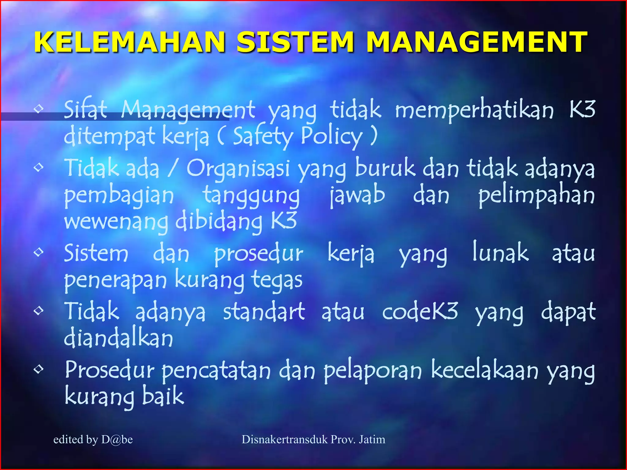 Iki dasar dasar k3 kab gsk | PPTX