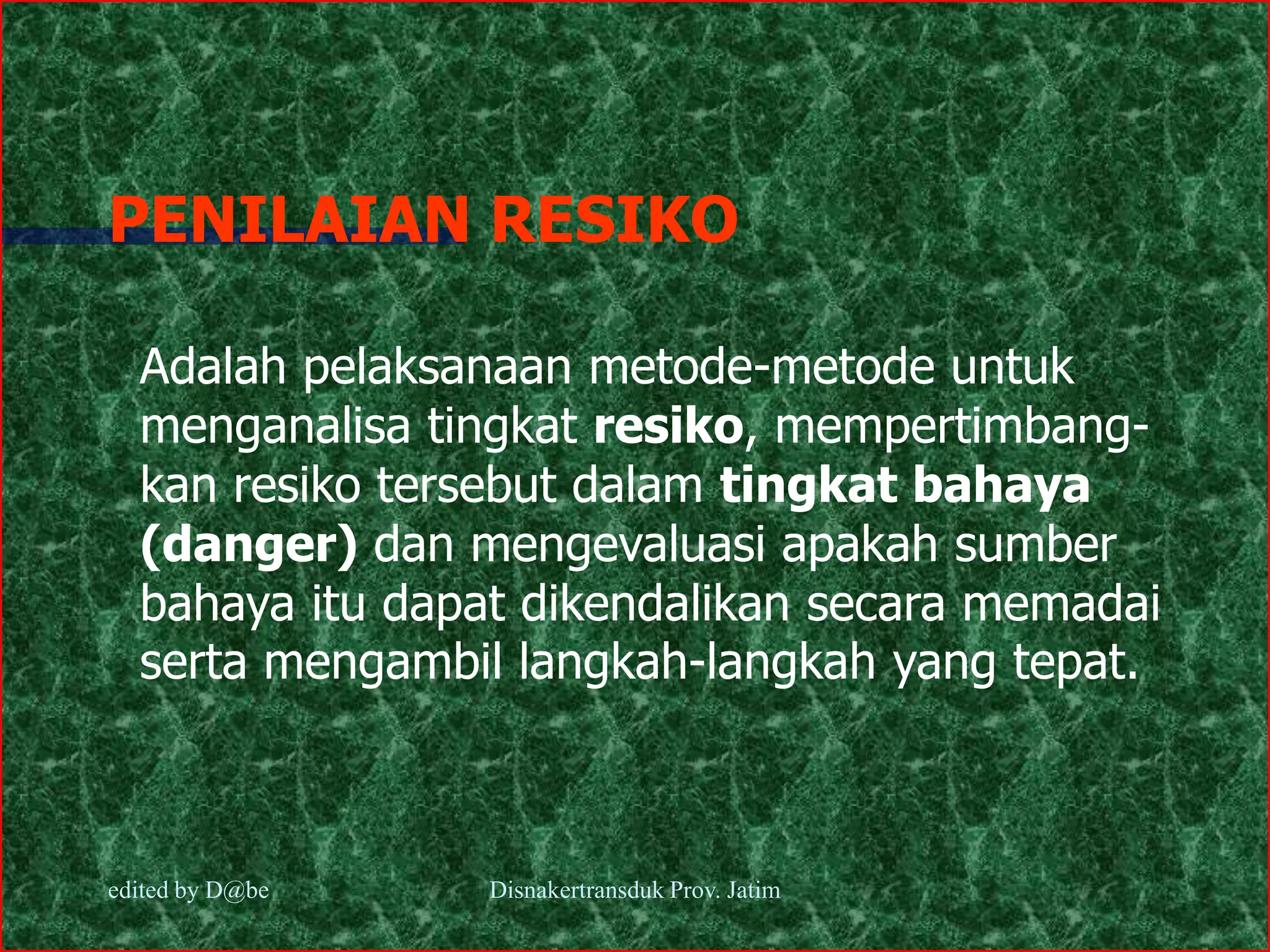 Iki dasar dasar k3 kab gsk | PPTX