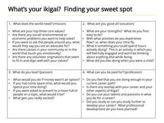 Ikigai The workbook for life puprose 001 | PDF
