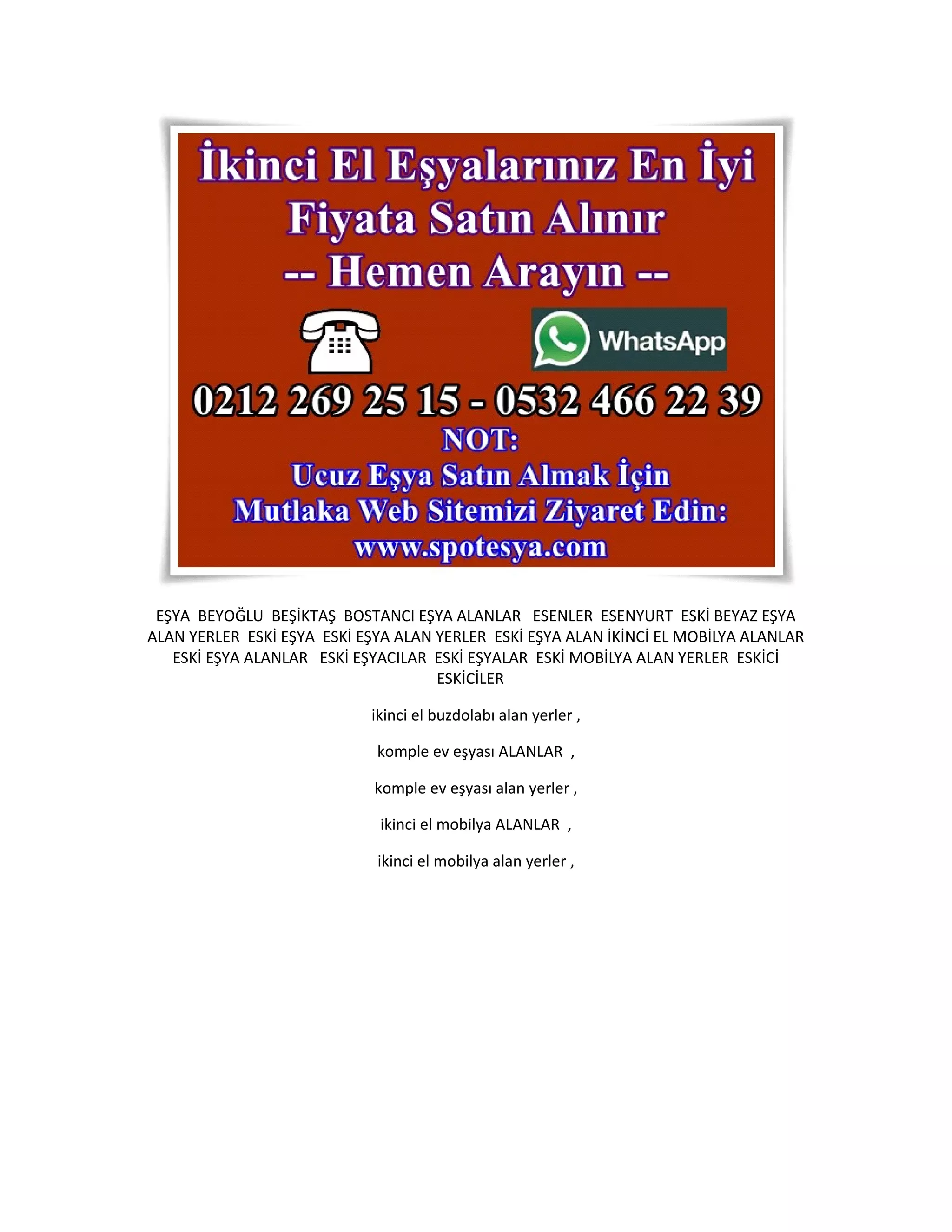 komple ev eşyası alan yerler | PDF | Free Download
