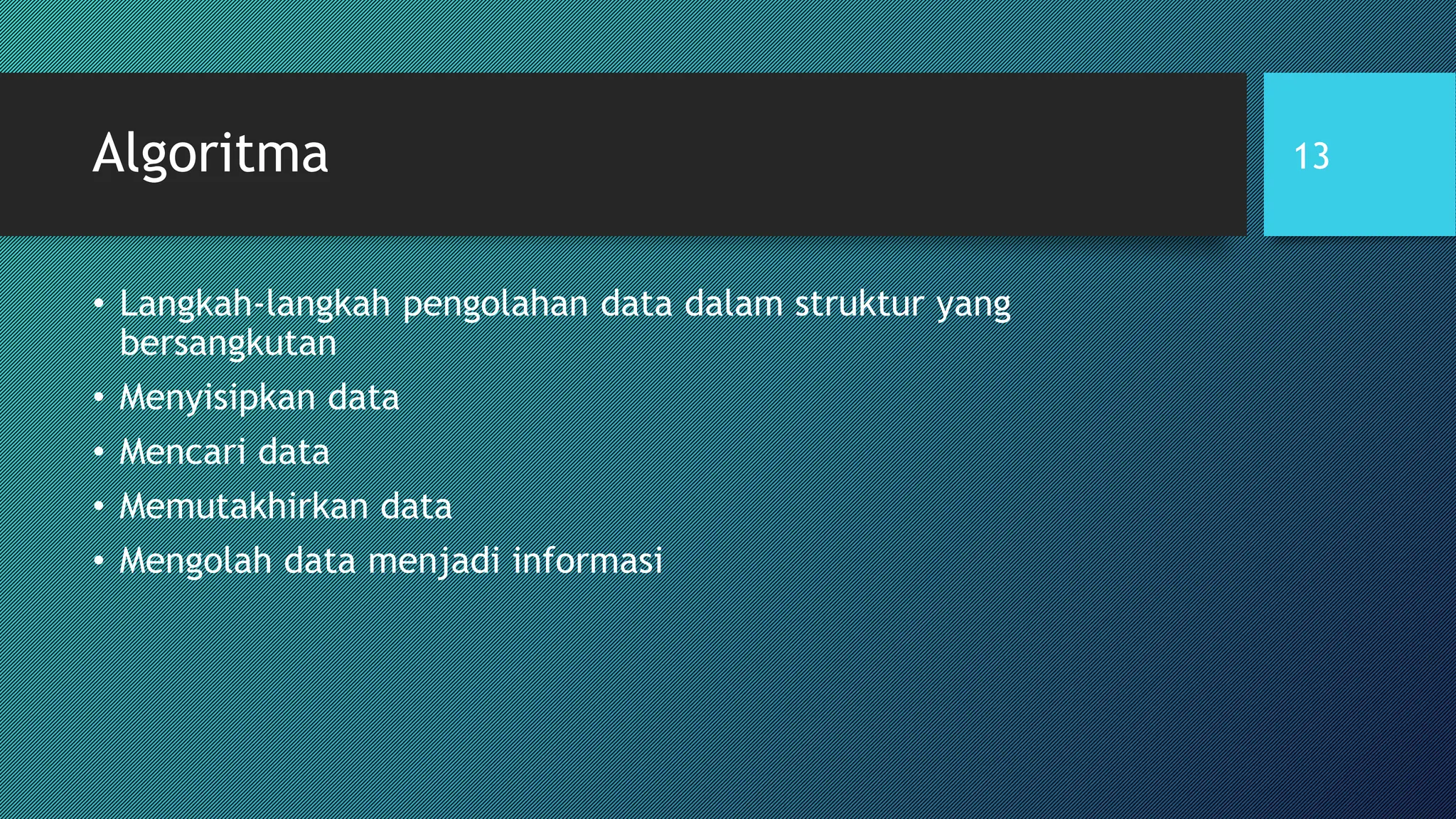 Pengantar kuliah Struktur Data menggunakan bahasa Python | PPT