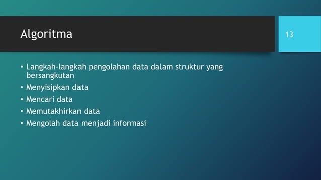 Pengantar kuliah Struktur Data menggunakan bahasa Python | PPT
