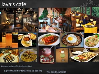 contoh Iklan cafe | PPTX