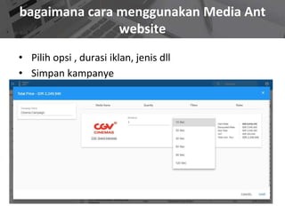Iklan di bioskop CGV | PPT