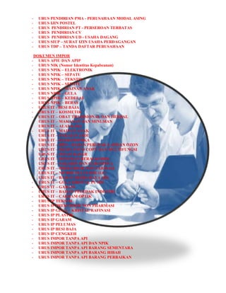 Penawaran Pembuatan Izin API-U, API-P | DOCX