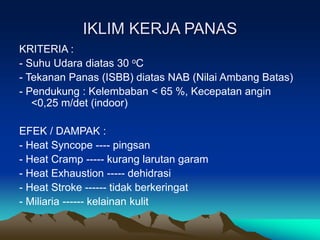 powerpoint faktor fisik di tempat kerja iklimkerja | PPT