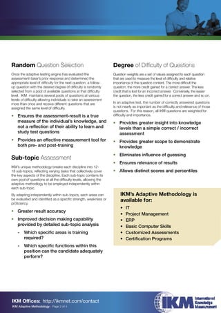 IKM Adaptive Methodology | PDF