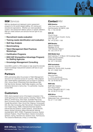 IKM Corp Profile | PDF