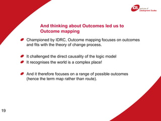 Theory of Change and Outcome Mapping | PPT