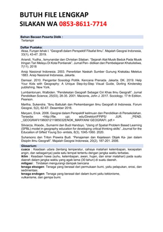 Download Modul Ajar Geografi Kelas 10 Kurikulum Merdeka Terbaru 2025 | PDF