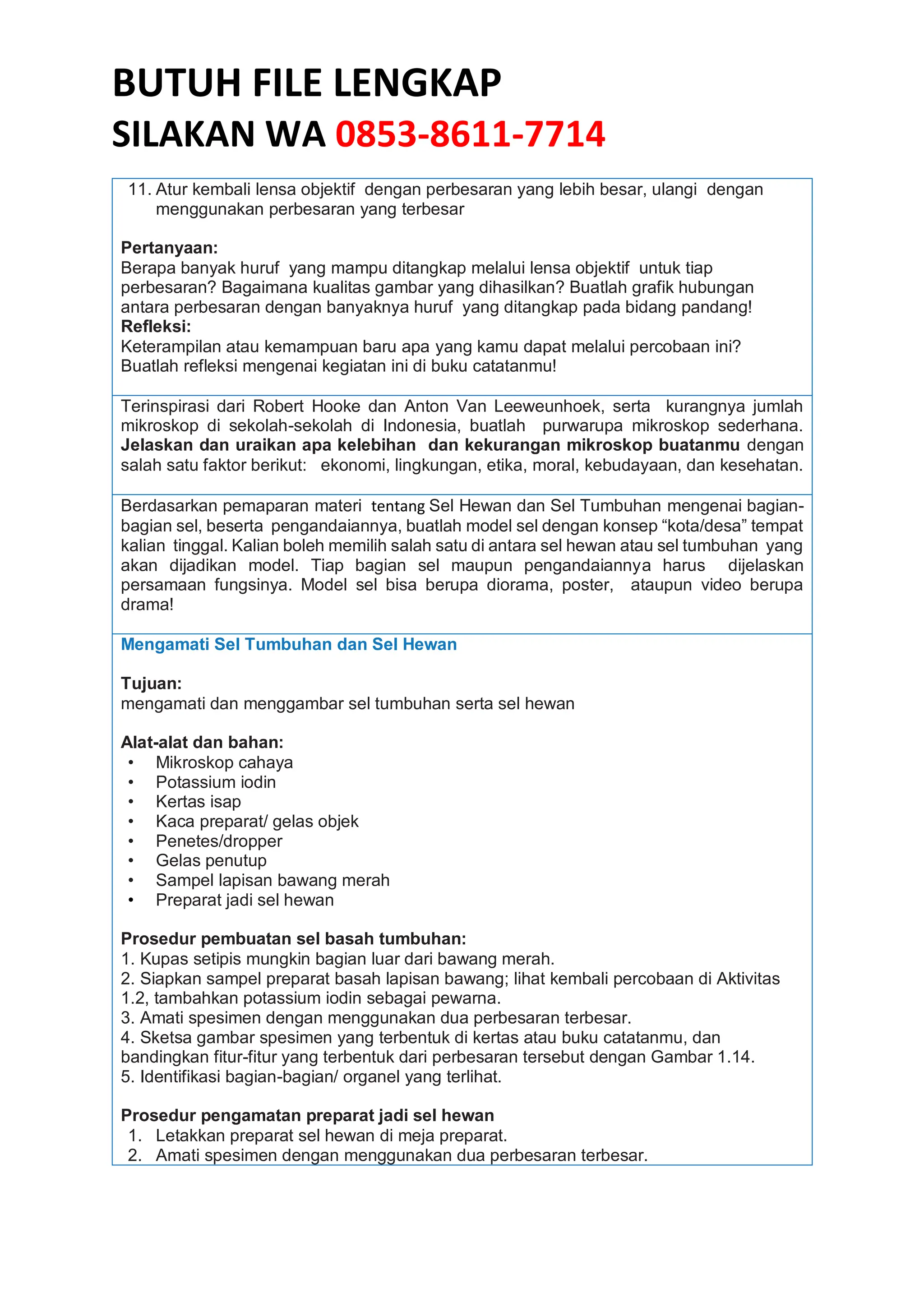 Download Modul Ajar IPA Kelas 8 Kurikulum Merdeka Terbaru | PDF