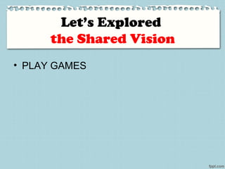 BAGAIMANA MEMAHAMI SHARED VISION | PPT