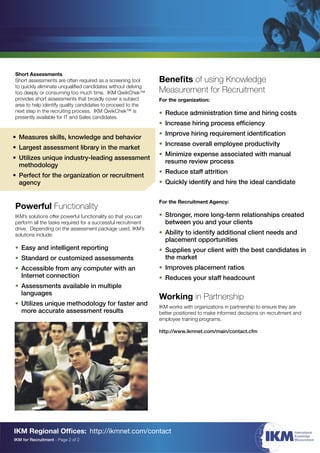 IKM Recruitment | PDF