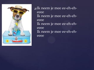 Ik neem je mee | PPTX