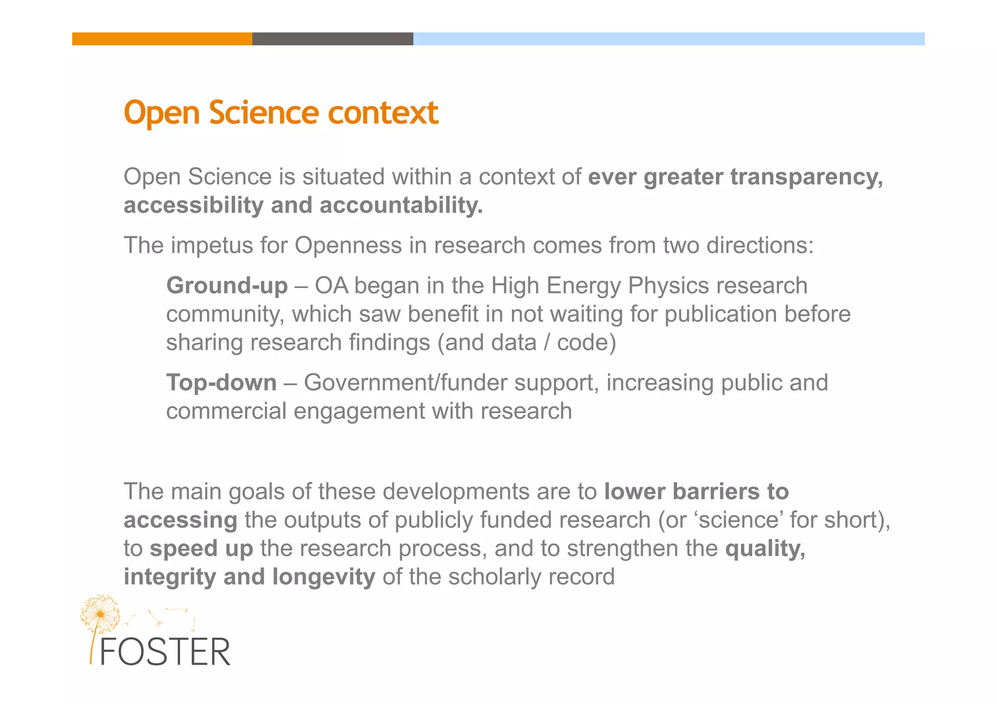 Fostering Open Science to Research Using a Taxonomy and an eLearning ...