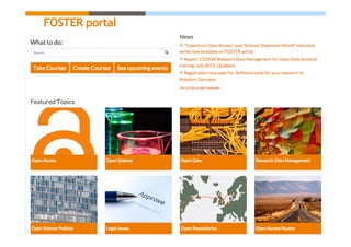 Fostering Open Science to Research Using a Taxonomy and an eLearning ...