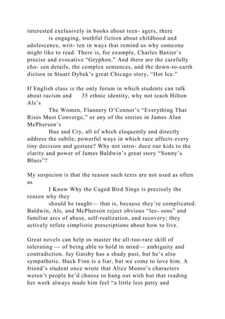 I Know Why the Caged Bird Cannot ReadHow American High School .docx