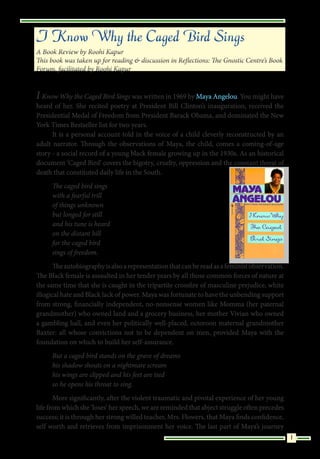 Maya Angelou Poems I Know Why The Caged Bird Sings