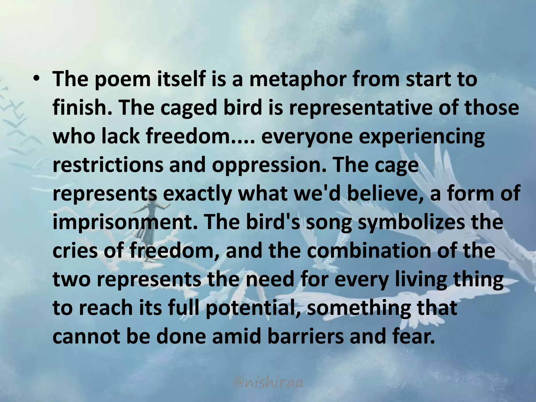 I know why the caged bird sings - nh | PPTX