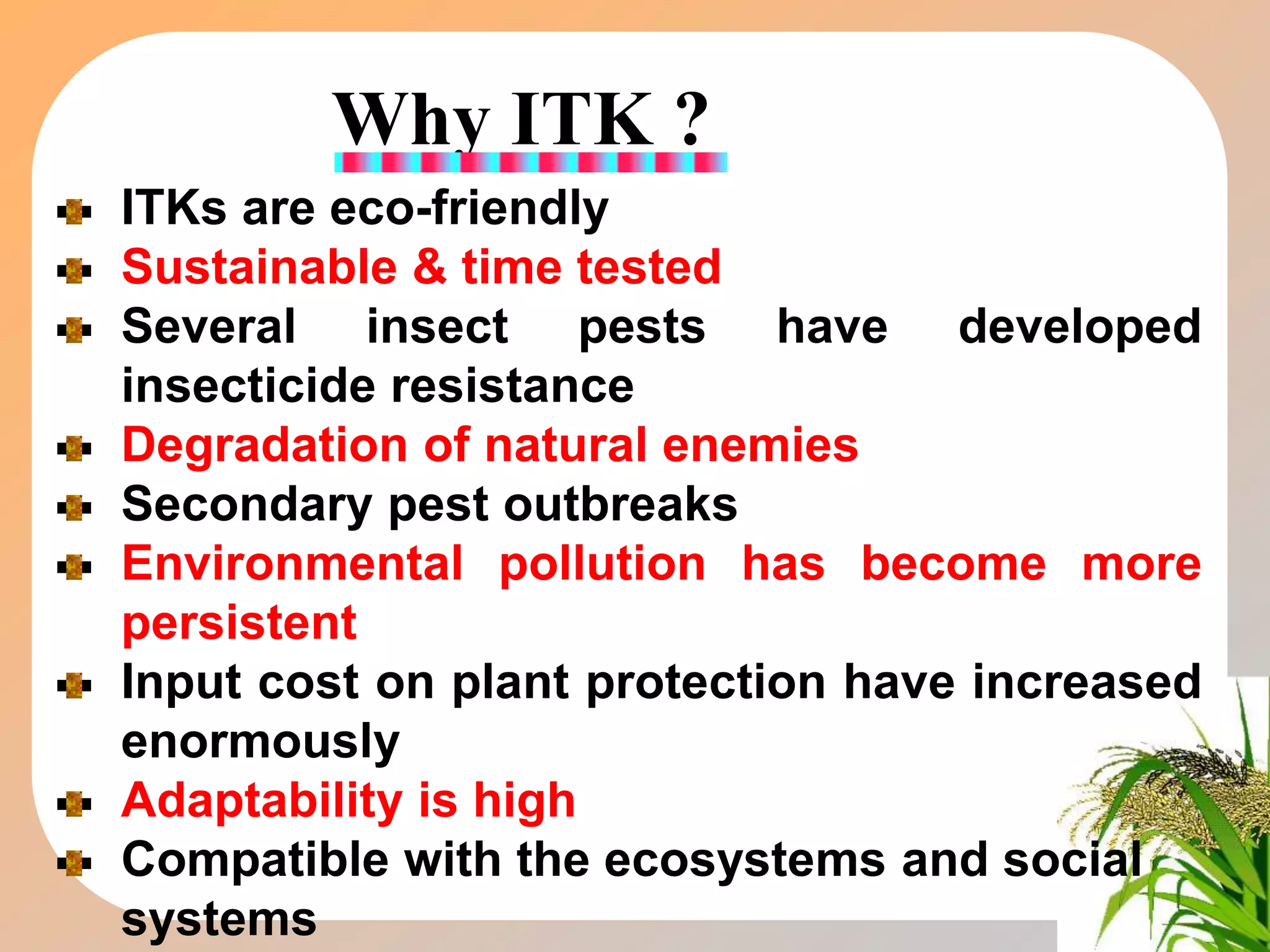 Indigenous Technological Knowledge (ITK) or IKP/ITK | PPTX