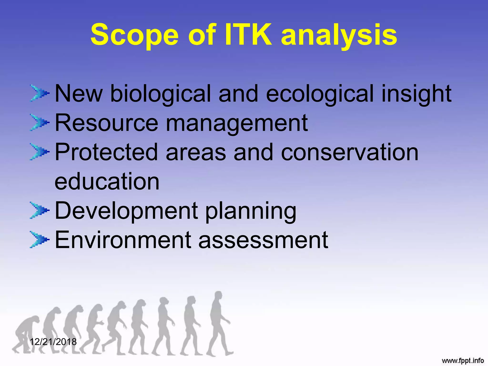 Indigenous Technological Knowledge (ITK) or IKP/ITK | PPTX