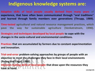 Indigenous Technological Knowledge (ITK) or IKP/ITK | PPTX